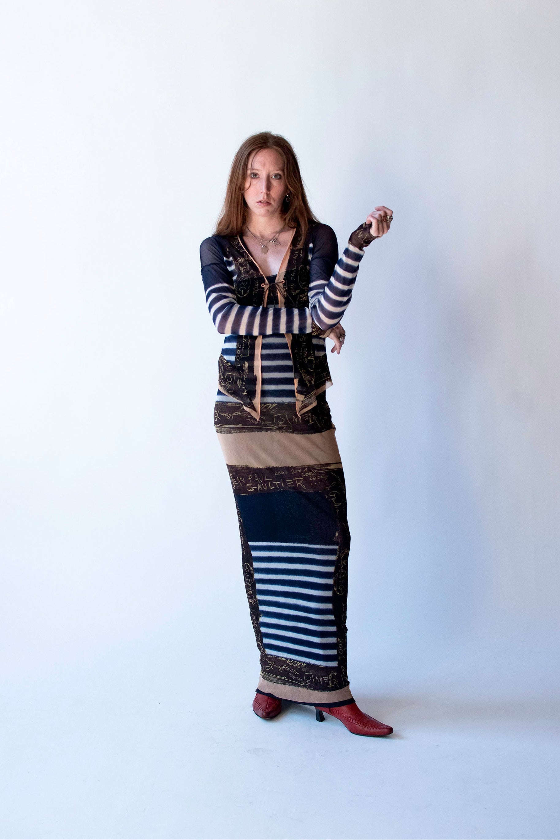 Printed Mesh Set | Jean Paul Gaultier – Female Hysteria Vintage