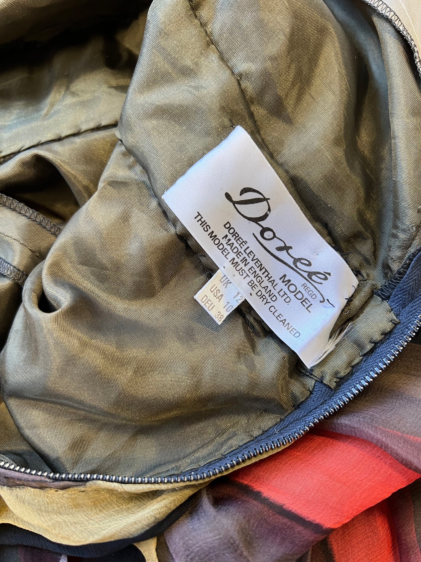 1970s Hand Painted Chiffon Gown | Doree Leventhal – Female Hysteria Vintage