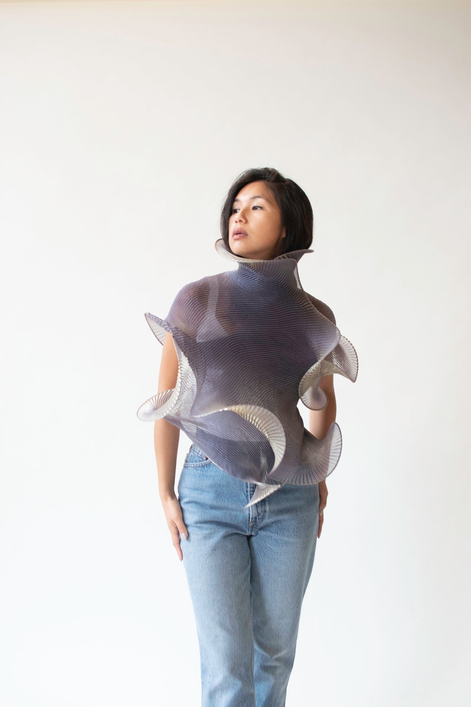 Iridescent Pleated Scarf | Jo Buckler – Female Hysteria Vintage