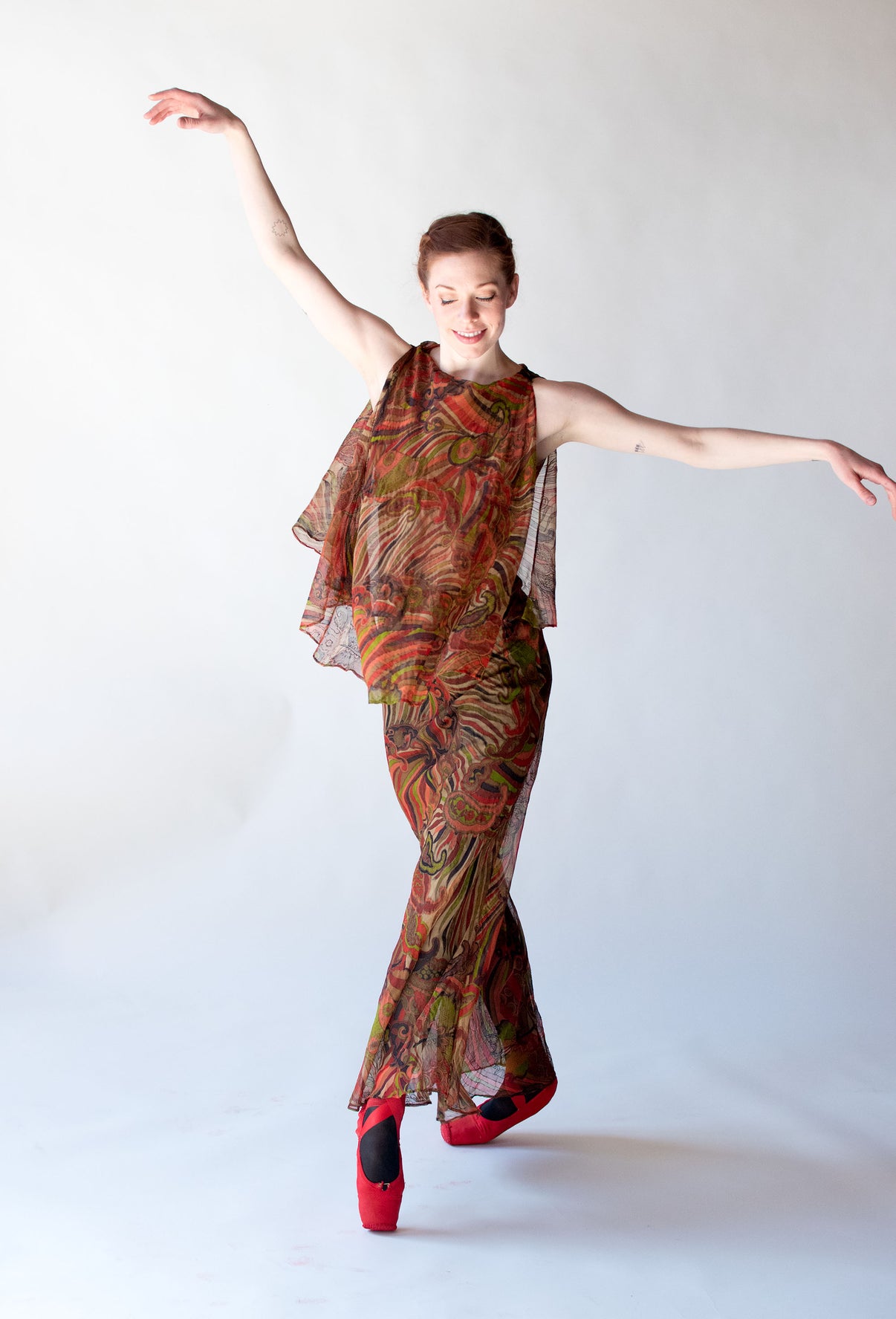 1920s Psychedelic Chiffon Dress – Female Hysteria Vintage