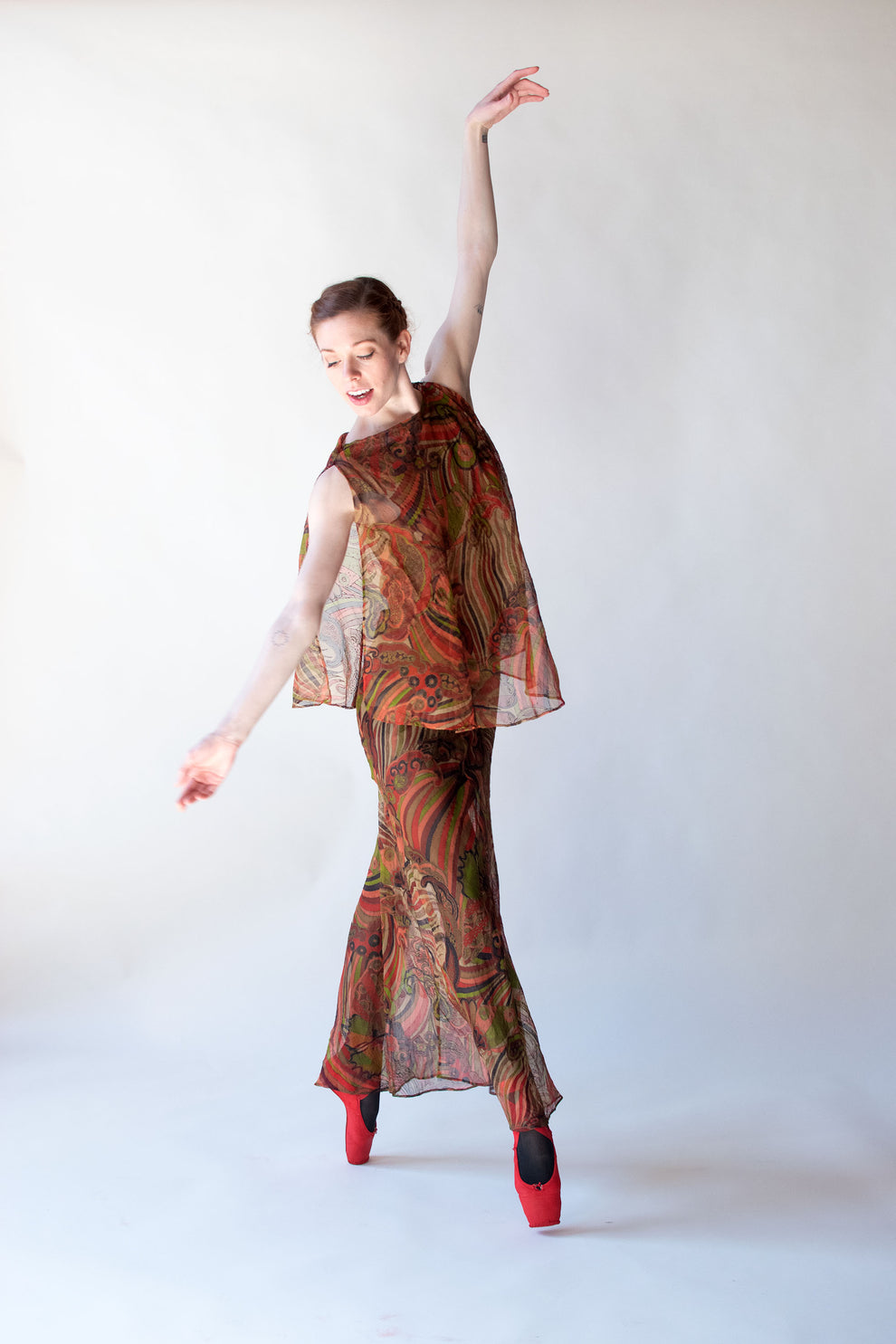 1920s Psychedelic Chiffon Dress – Female Hysteria Vintage