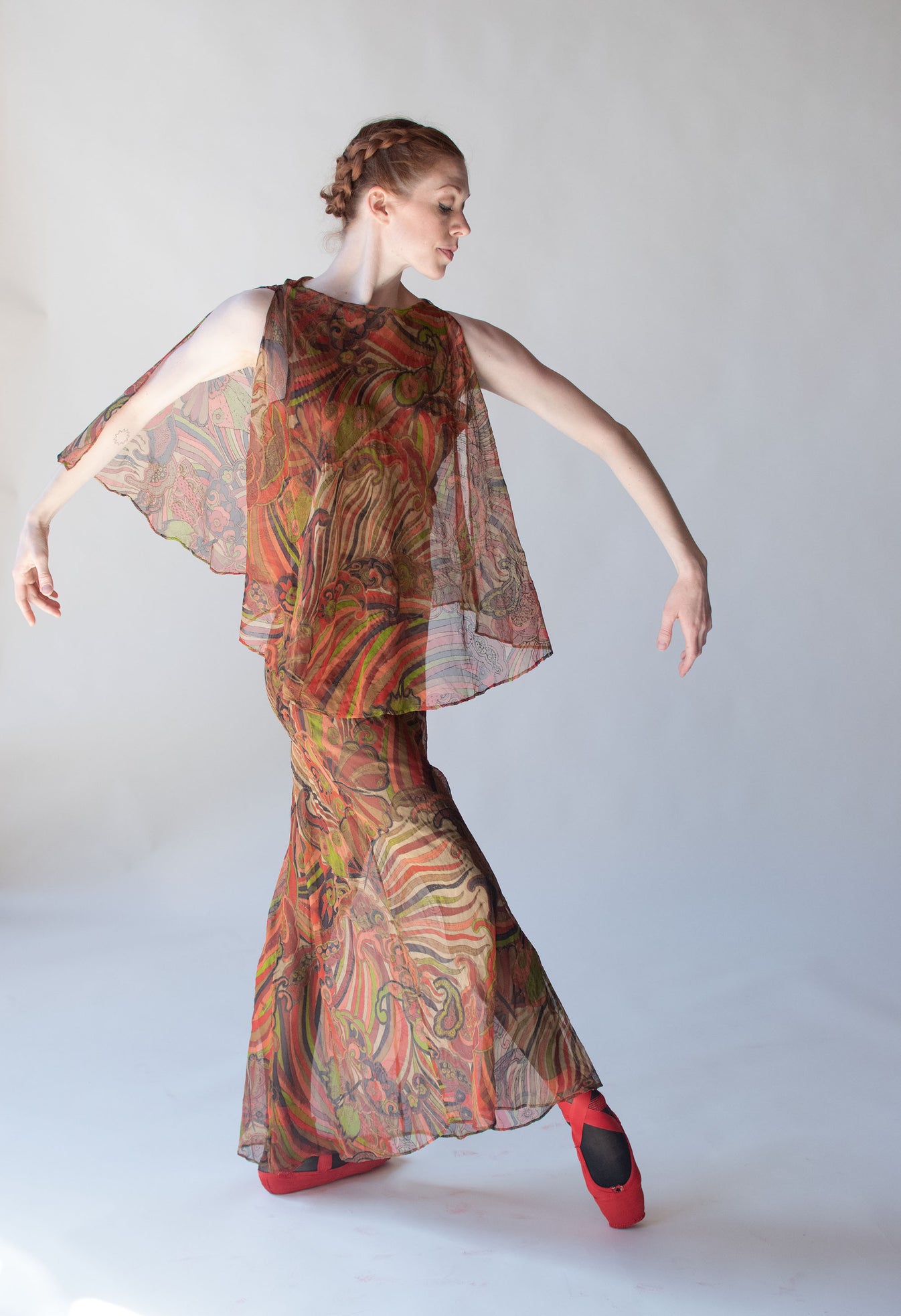 1920s Psychedelic Chiffon Dress – Female Hysteria Vintage
