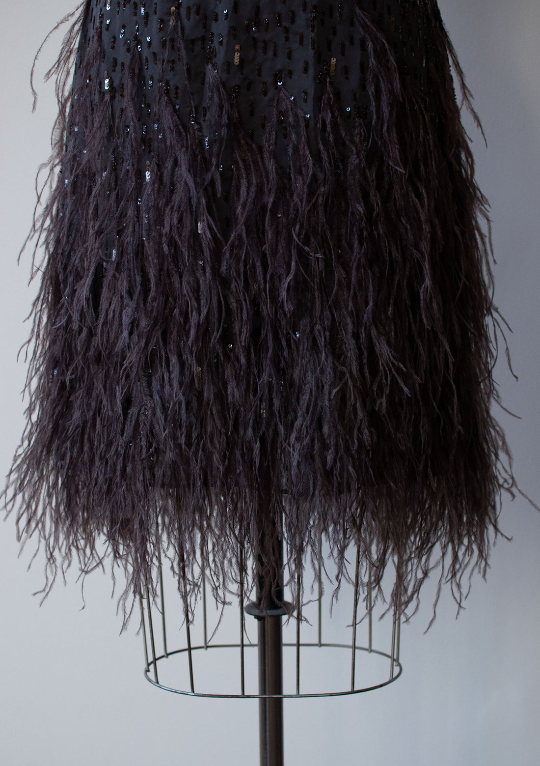1990s Silk Feather Trim Skirt | Heidi Weisel – Female Hysteria Vintage
