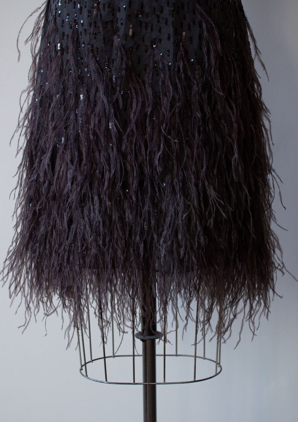 1990s Silk Feather Trim Skirt | Heidi Weisel – Female Hysteria Vintage