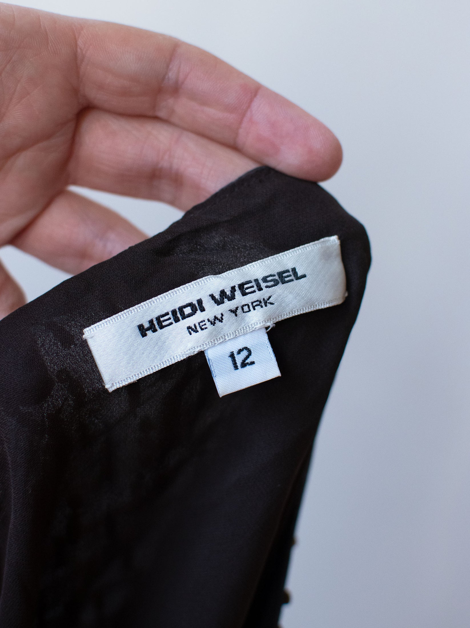 1990s Silk Feather Trim Skirt | Heidi Weisel – Female Hysteria Vintage