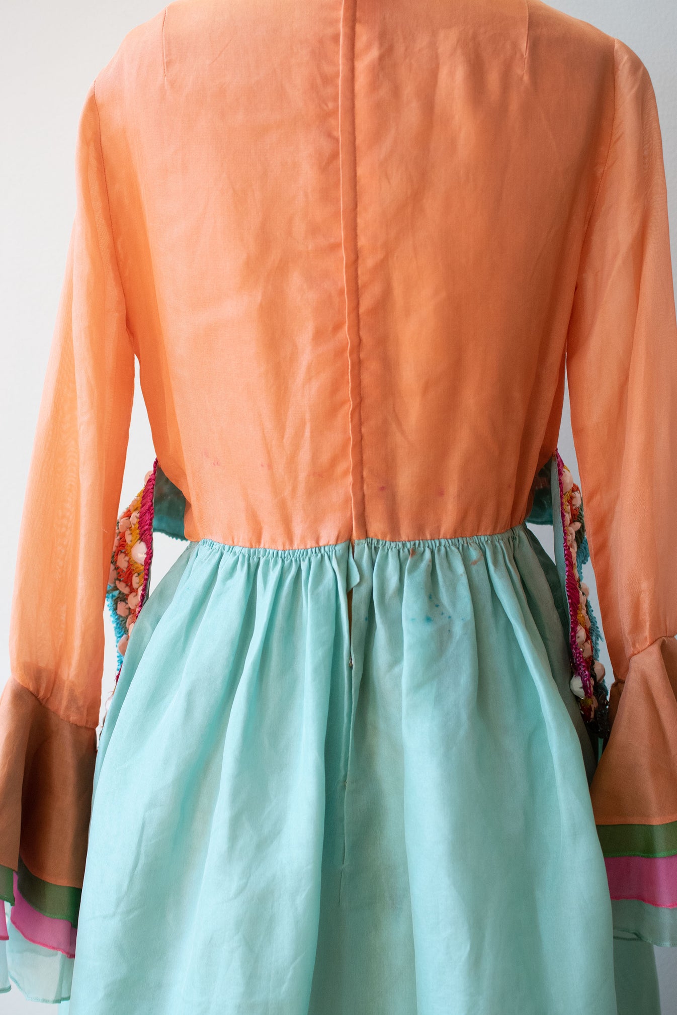1970s Sherbert Organza Dress | Bill Blass – Female Hysteria Vintage